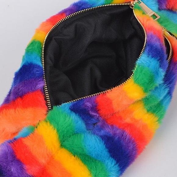Bags | Oversize Multi Color Fanny Bag | Poshmark
